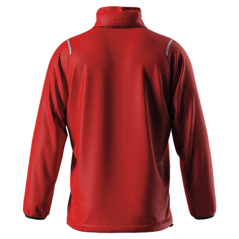 Ortalion LUKS Czerwin czerwony - kurtka przeciwdeszczowa z herbem ...